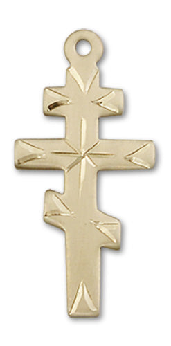 Greek Orthadox Cross Custom Pendant in Sterling Silver, 14kt Yellow ...