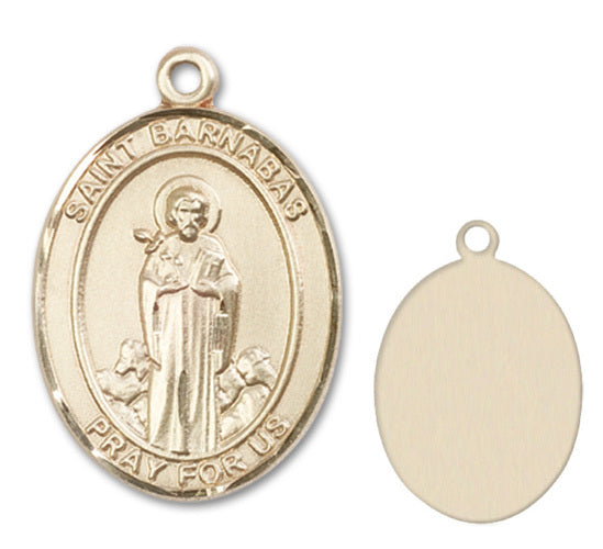 St. Barnabas Custom Medal in Sterling Silver, 14kt Yellow Gold, or 1 ...