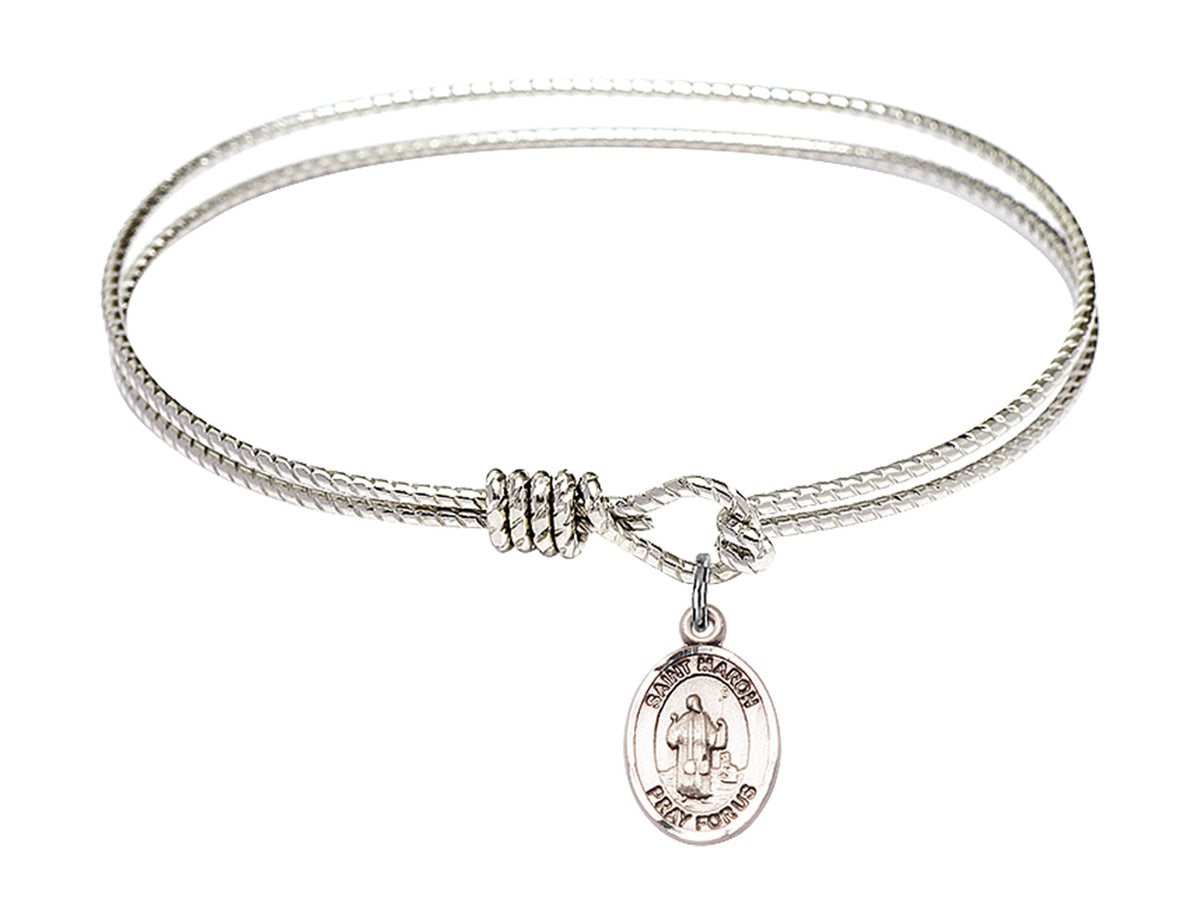 St. Maron Custom Bangle in Sterling Silver or 14kt Gold-Filled ...